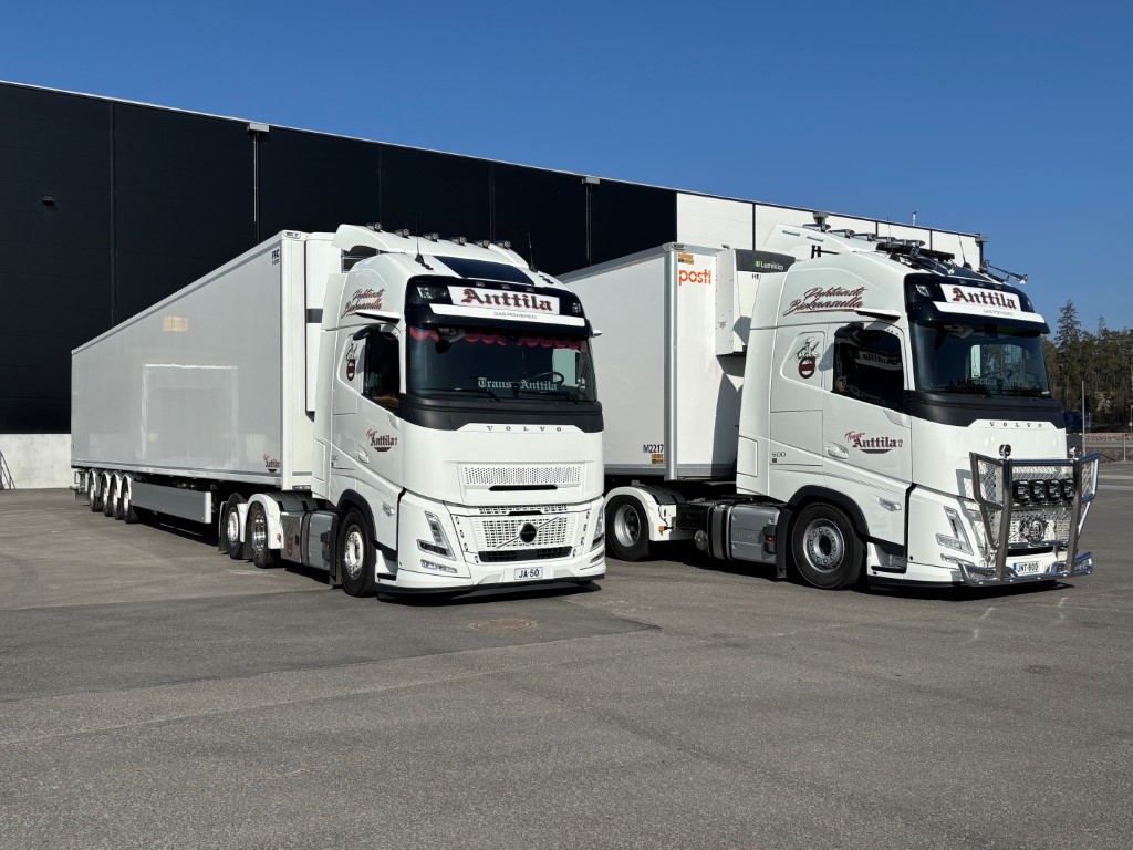 Trans-Anttila Oy leikkaa päästöjä ja kuluja biokaasukäyttöisillä Volvoilla