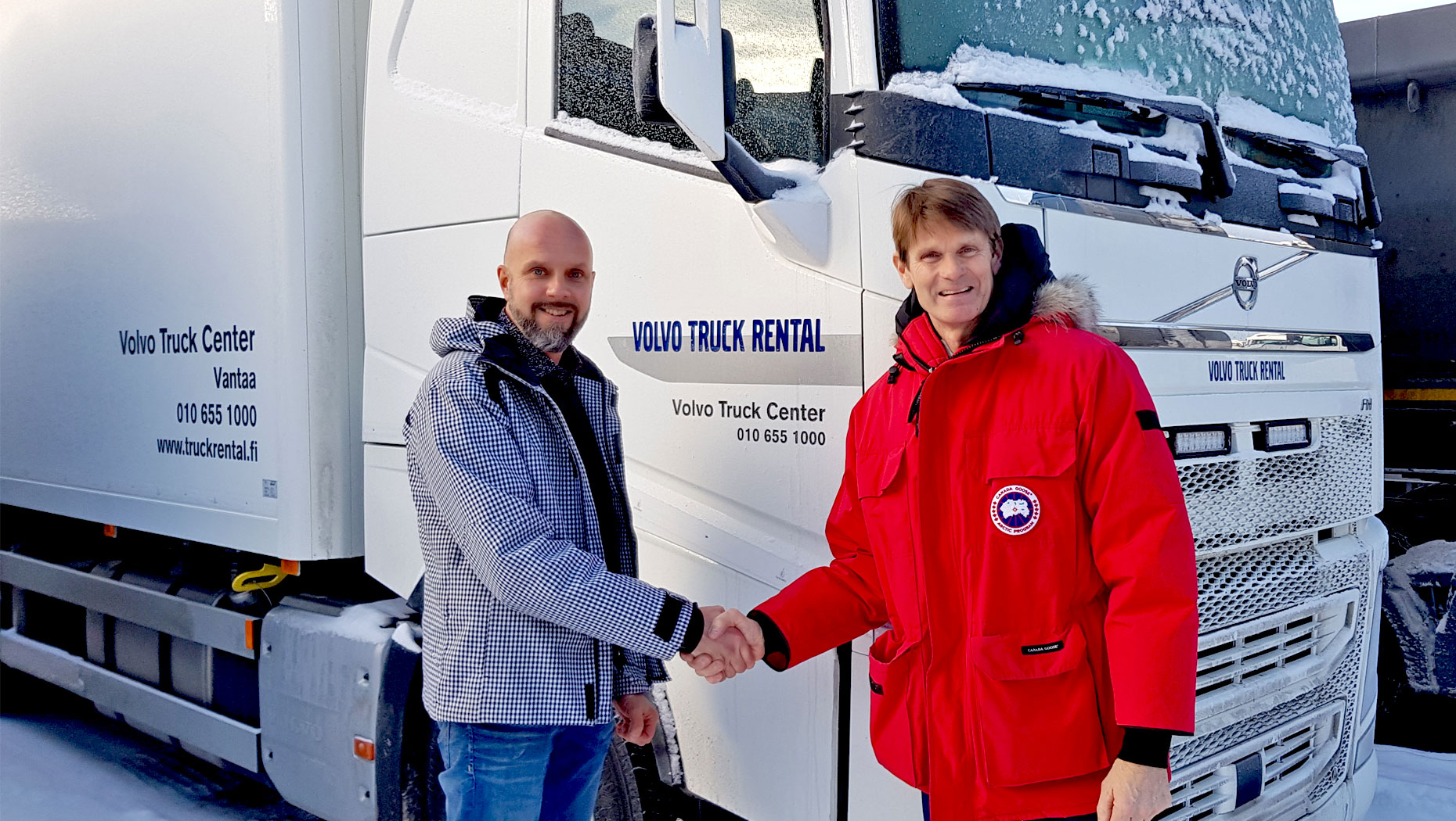 Marcus Grönholmin rallicrosstalli matkaa Volvo kuorma-autojen voimin